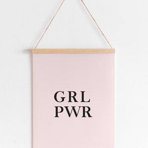 Girl Power Print, Pink Poster, Girl Quote, Feminist Quotes ...