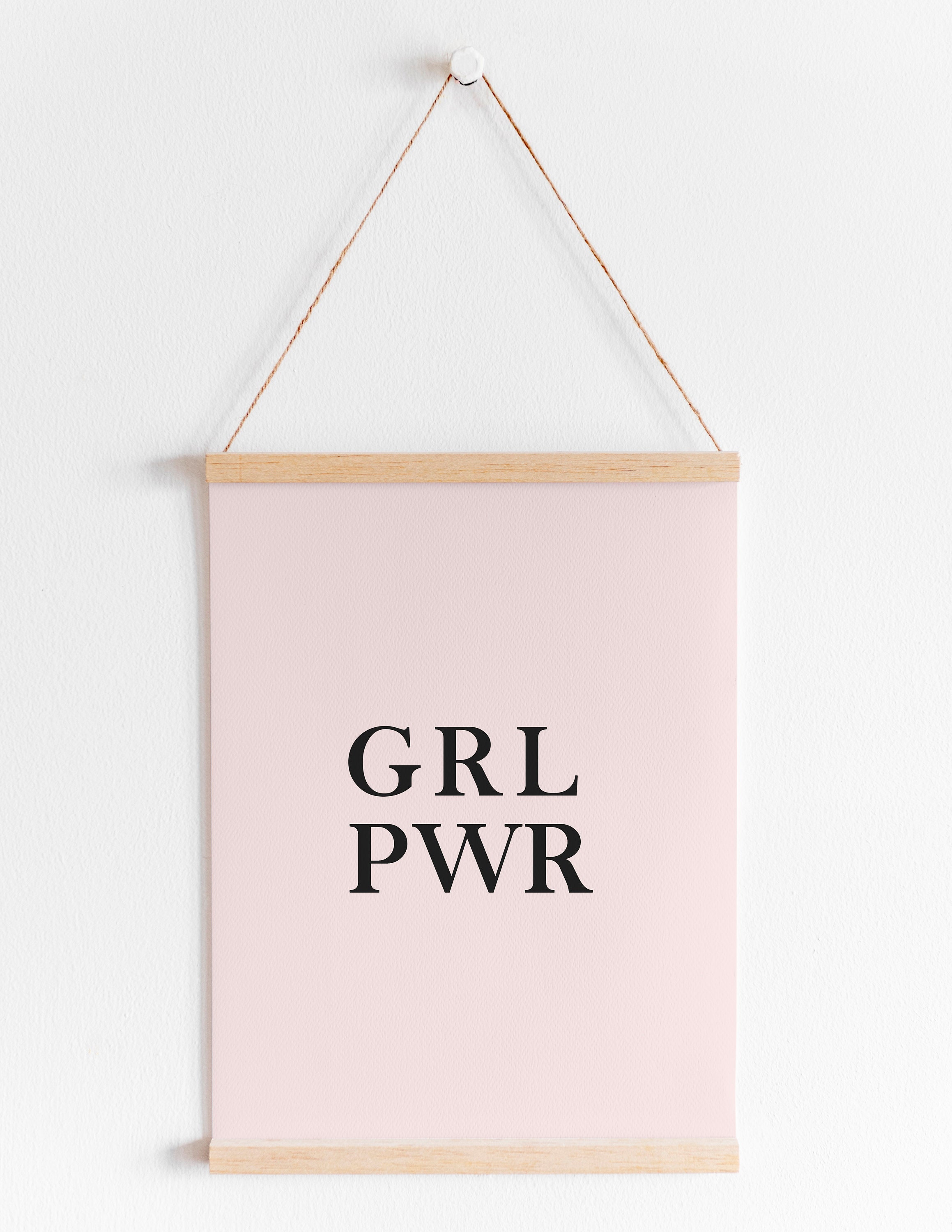 Girl Power Print Pink Poster Girl Quote Feminist Quotes - Etsy