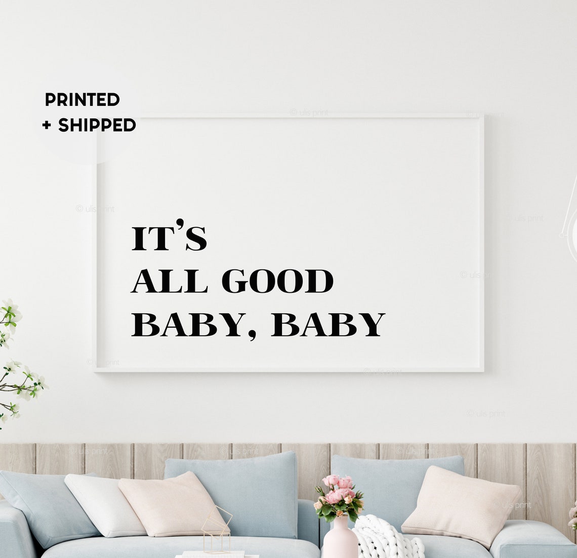 It's All Good Baby Baby Print Song Quote Poster Biggie | Etsy
