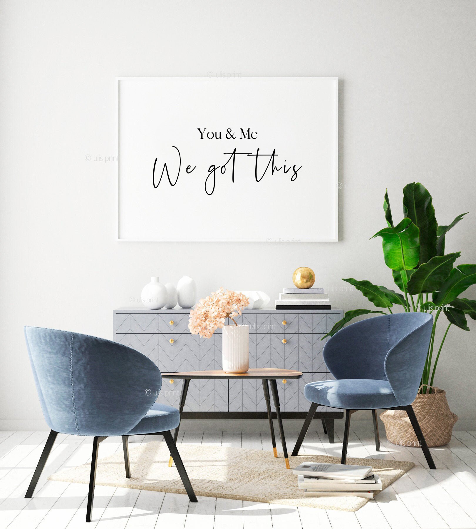 You and Me We got this Poster Couple Print Love Wall Art | Etsy