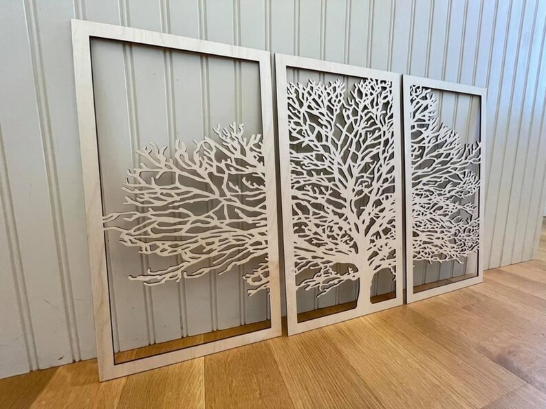 Tree Panel SVG File Glowforge Instant Download 5 Files | Etsy