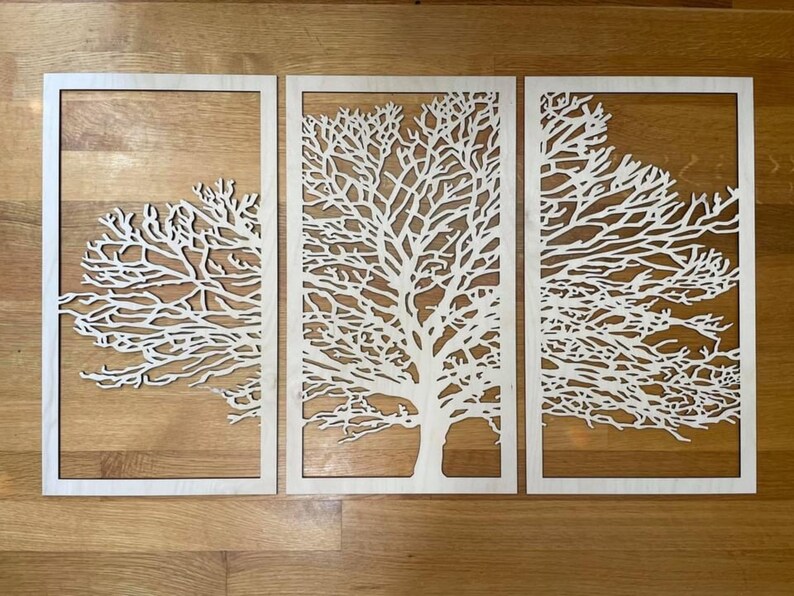 Tree Panel SVG File Glowforge Instant Download 5 Files | Etsy