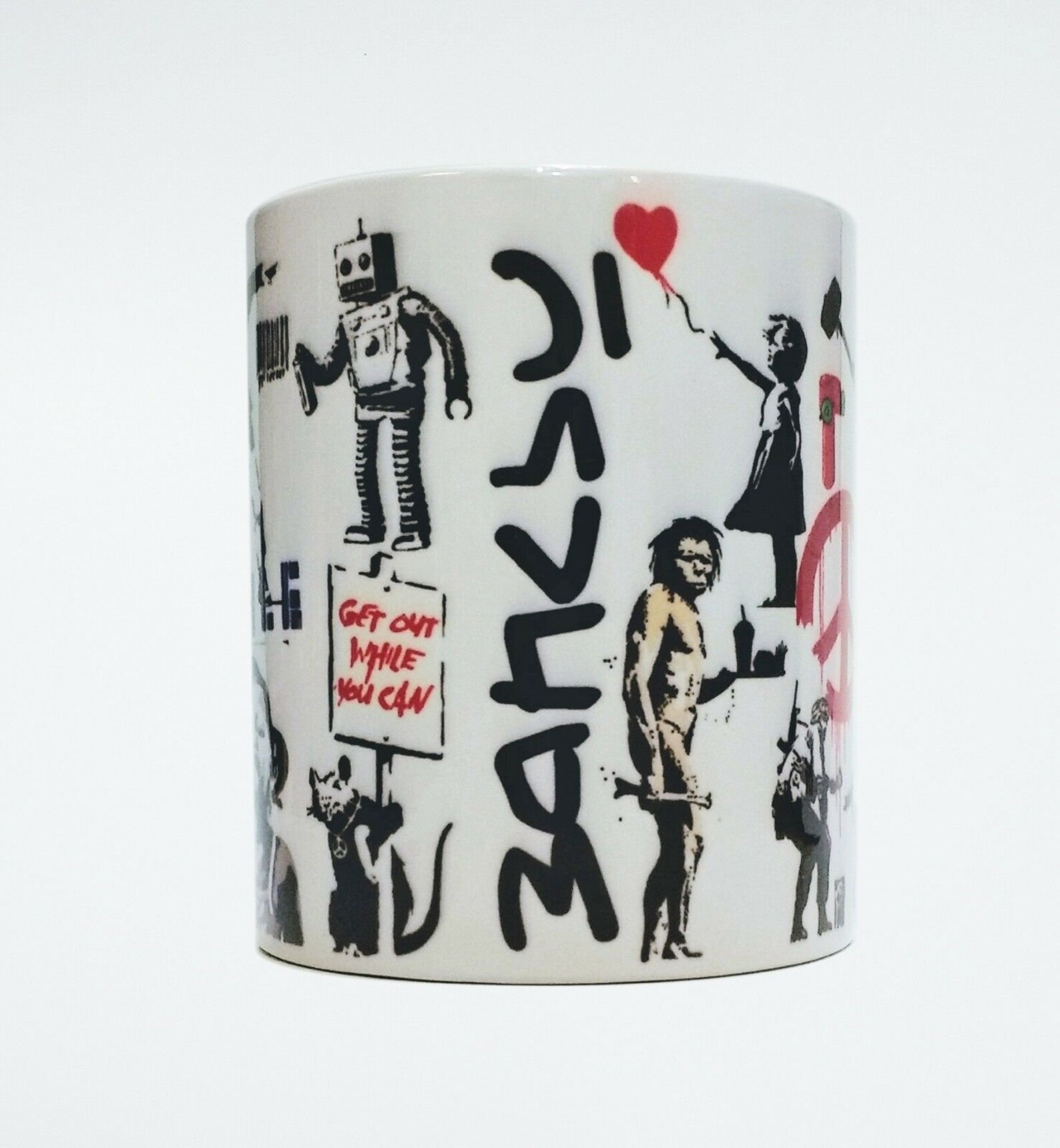 Banksy Street Art Collection Mug - Unique Design, Novelty Tea, Coffee ...