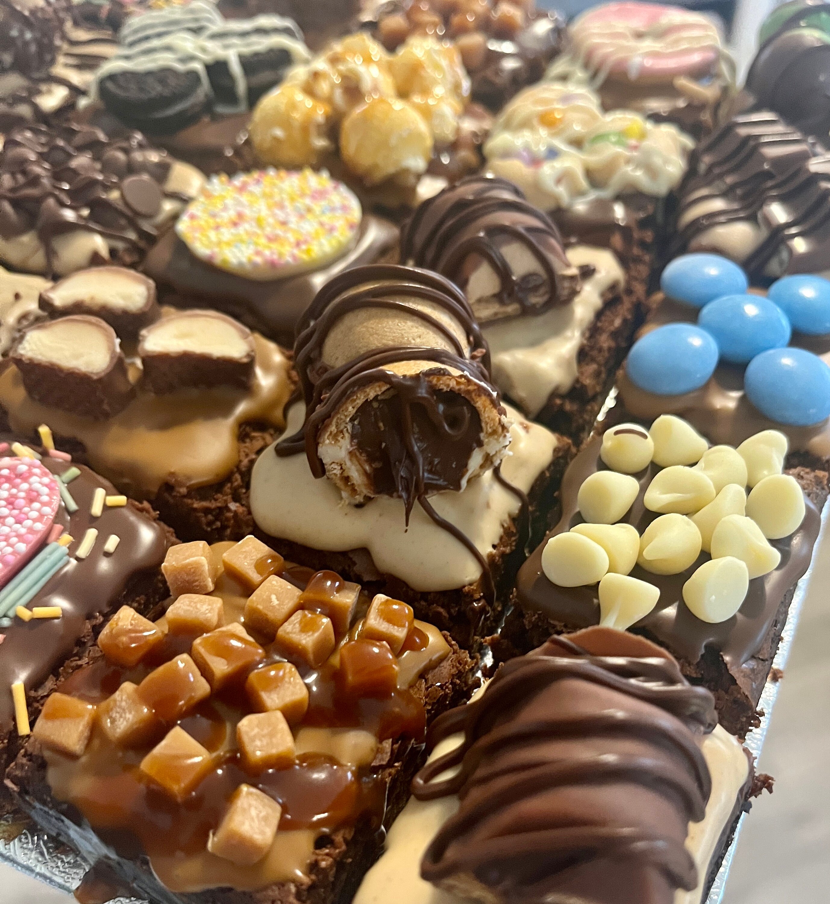 Bitesize Brownie Box. Mixed Box of Postal Brownies. 25 Mini Brownies ...