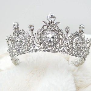 Crown Silver, Bridal Crown, Wedding, Swarovski Crown, Swarovski ...
