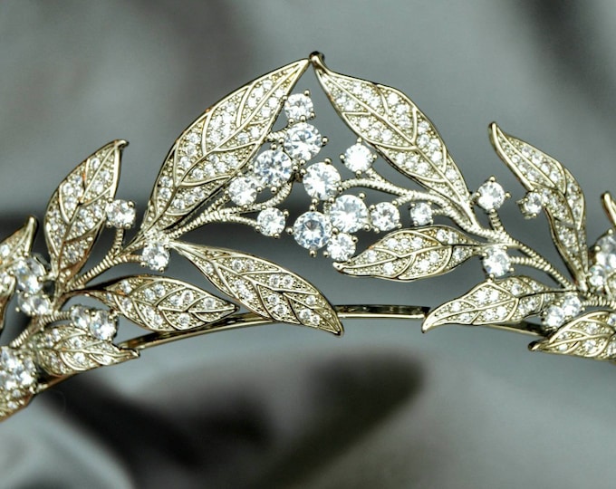 Brabant Laurel Wreath Bridal Tiara Royal Replica Wedding | Etsy