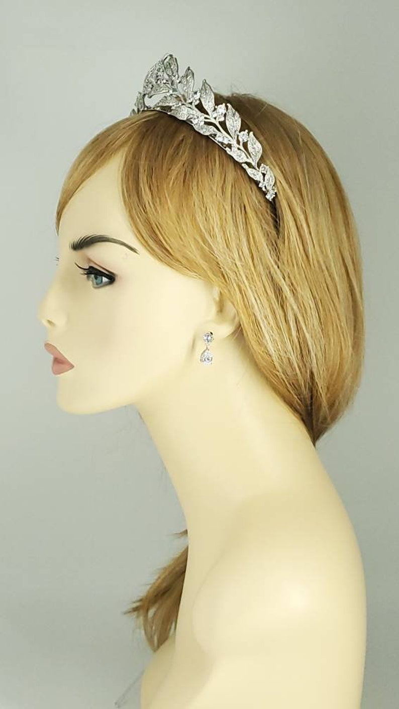 Brabant Laurel Wreath Bridal Tiara – Royal Replica Wedding Crown Silver ...