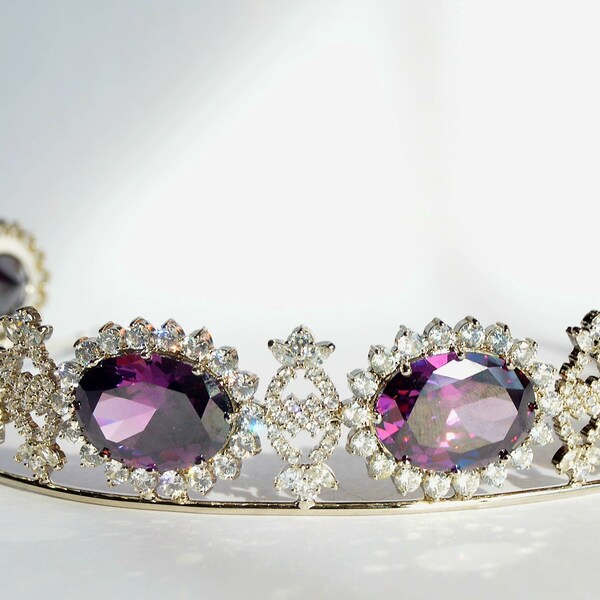 Amethyst Tiara - Etsy