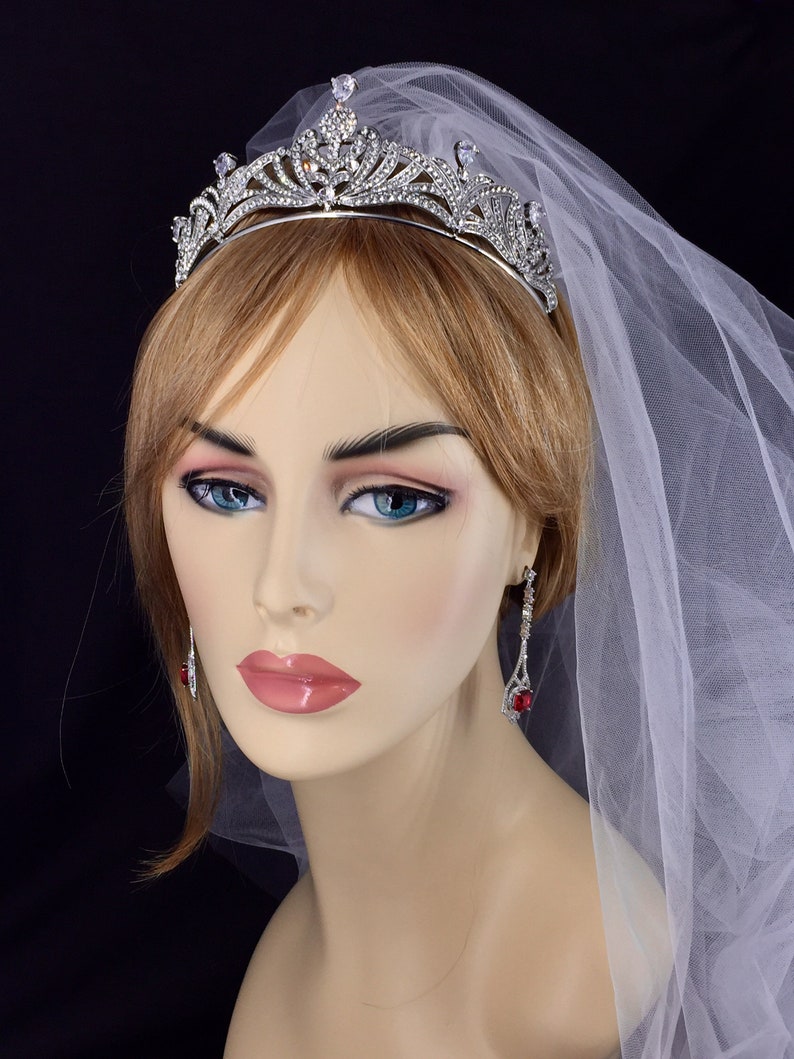 Stunning Art Deco Halcyon Bridal Tiara – Antique Replica / Crystal ...