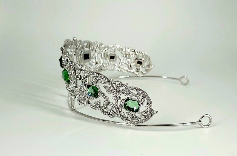 The Habsburg Peridot Tiara Royal Replica Silver Bridal Tiara - Etsy