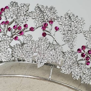 Tiara, Floral Danish Royal Ruby Parure Tiara Replica – Queen Mary of ...