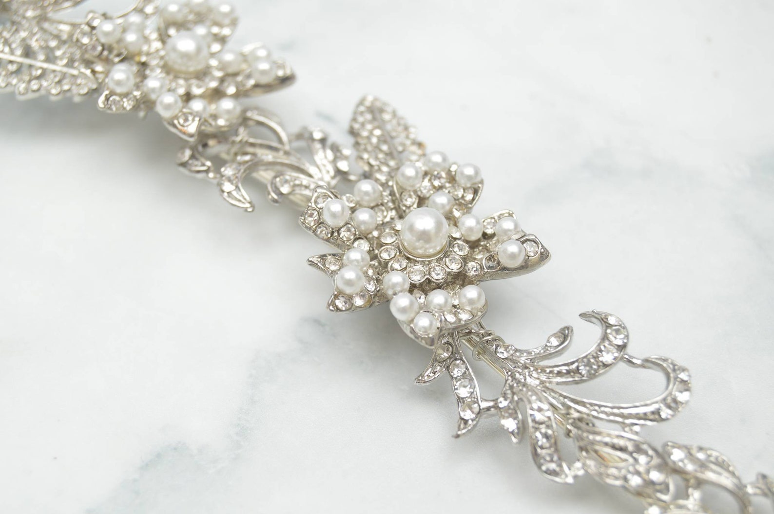 Boho Bridal Tiara Bandeau / Modern Bohemian Bride Floral Leaf - Etsy