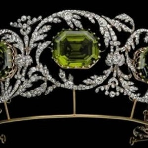 The Habsburg Peridot Tiara Royal Replica Silver Bridal Tiara / Crystal ...