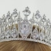 Swarovski Crystal Bridal Tiara, Large Royal Tiara, Dutch Sapphire and ...