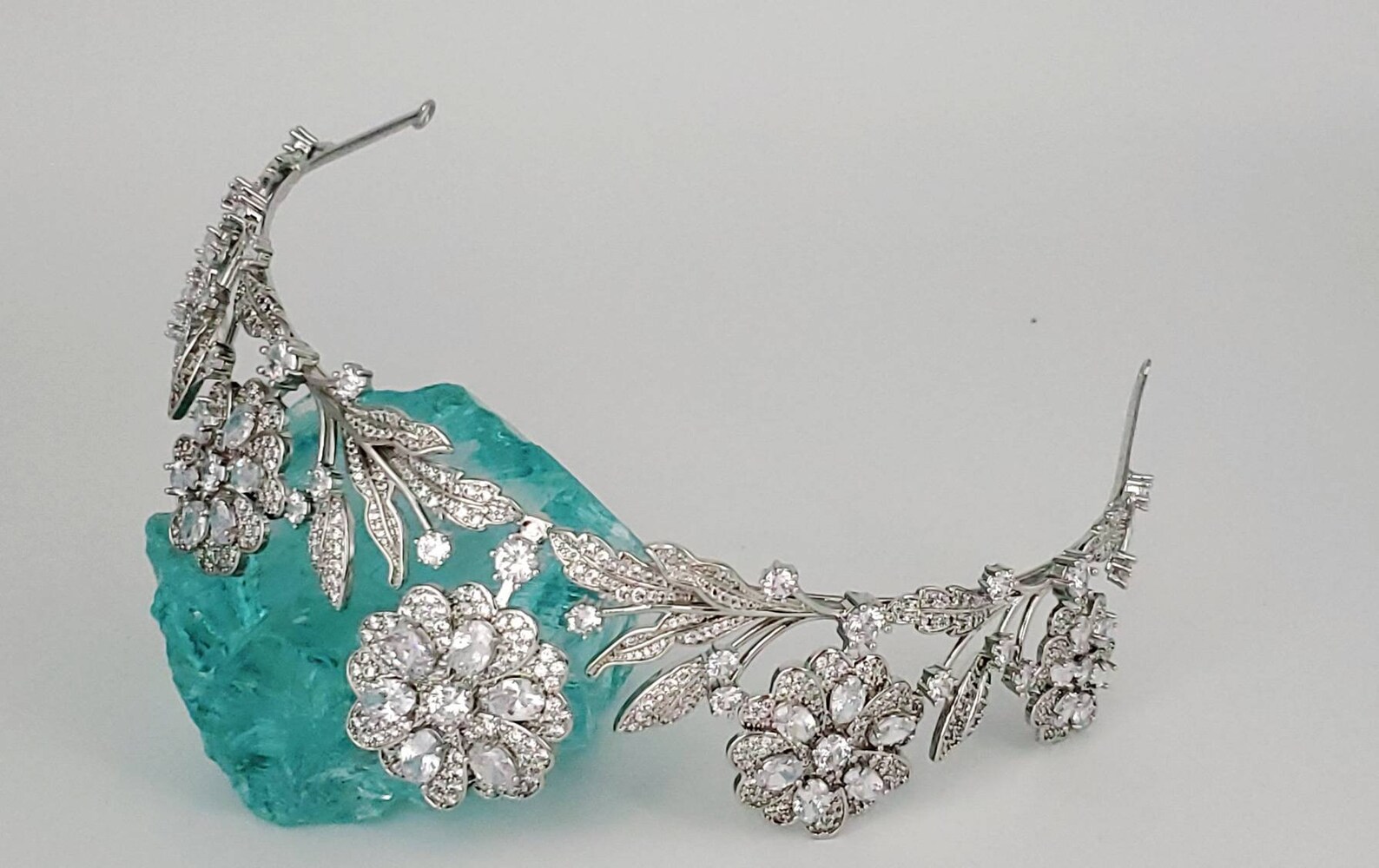 Full Size Strathmore Rose Tiara, Swarovski Crystal Tiara, Princess Kate ...