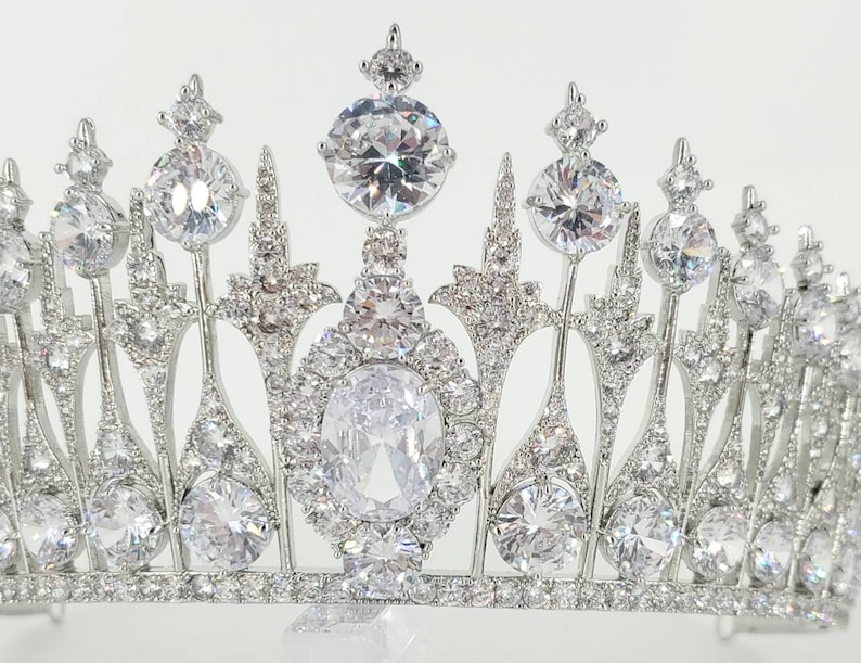 Swarovski Crystal Bridal Tiara Large Royal Tiara Dutch - Etsy