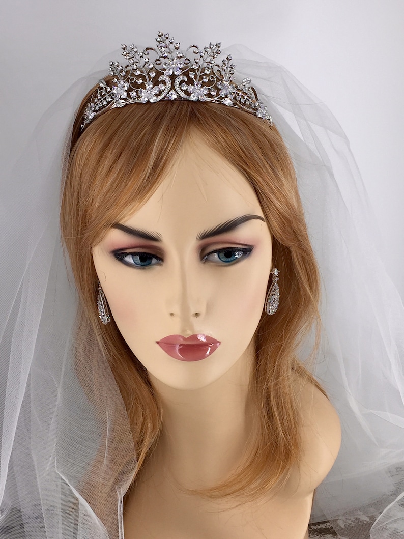Tiara Silver, Bridal Headpiece,wedding Tiara Crown,bridal Tiara ...