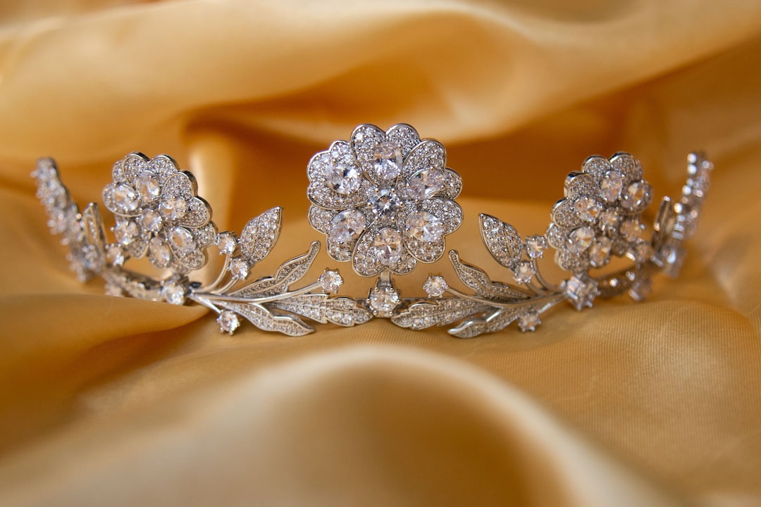 Full Size Strathmore Rose Royal Tiara Royal Tiara Replica / Swarovski ...