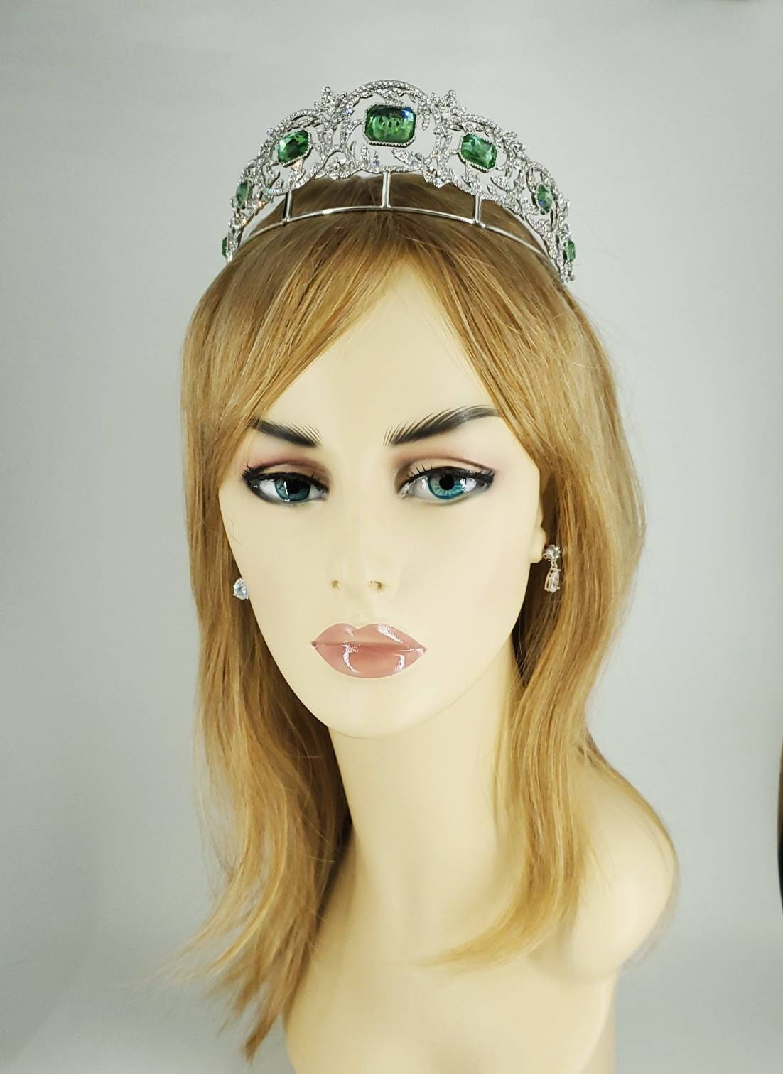 The Habsburg Peridot Tiara Royal Replica Silver Bridal Tiara - Etsy UK