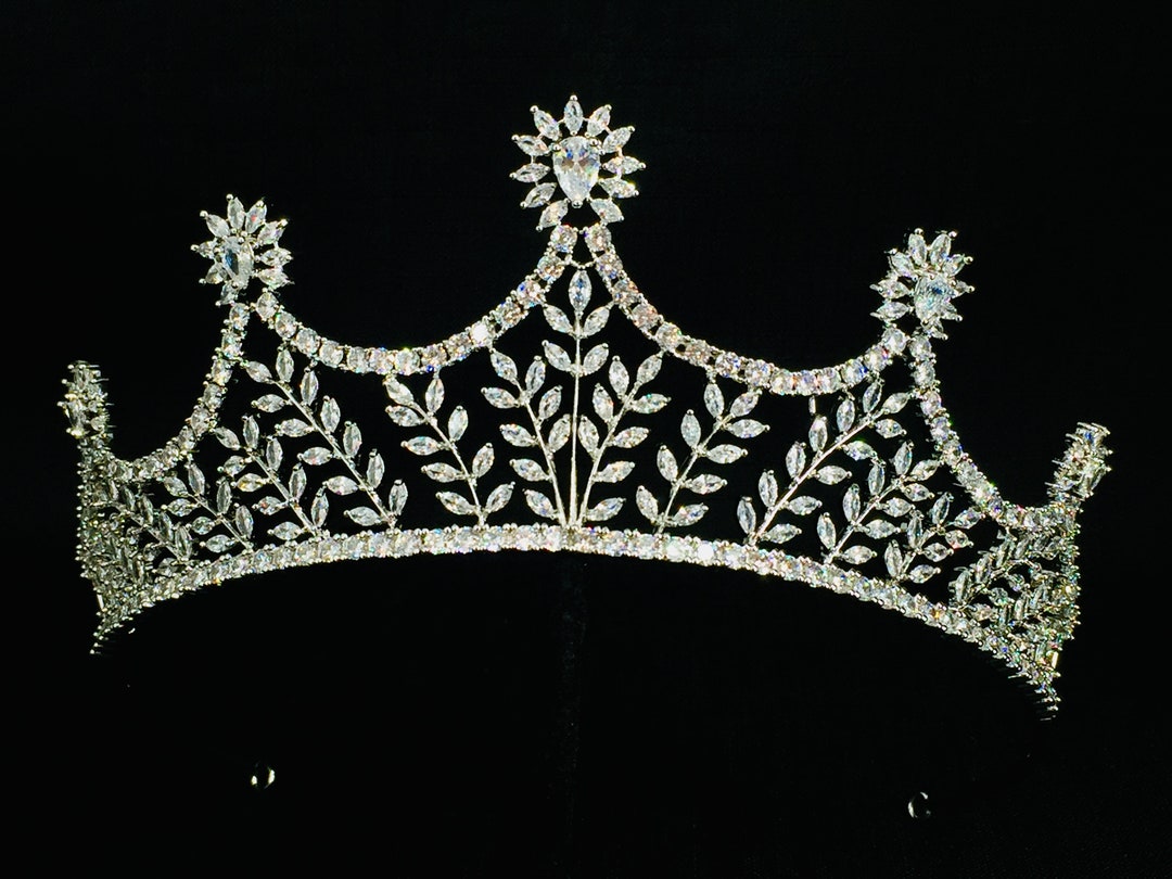Silver Tiara,aaaa Zirconia Silver Bridal Tiara, Princess Bride Tiara ...