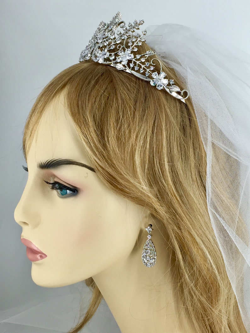 Tiara Silver, Bridal Headpiece,wedding Tiara Crown,bridal Tiara ...