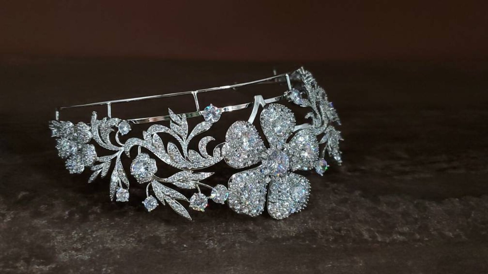 Spanish Floral Diamond Tiara Replicaroyal Tiara Replica - Etsy