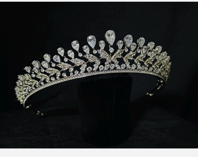 Tiara, Floral Danish Royal Ruby Parure Tiara Replica – Queen Mary of ...
