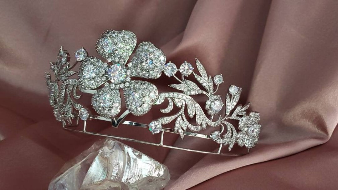 Spanish Floral Diamond Tiara Replica,royal Tiara Replica, Crystal ...