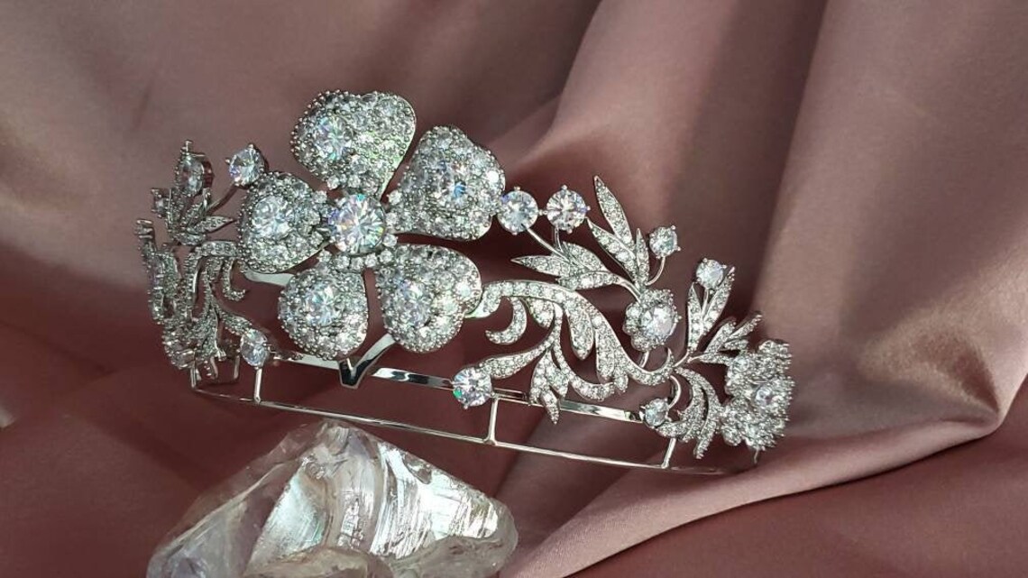 Spanish Floral Diamond Tiara Replicaroyal Tiara Replica - Etsy
