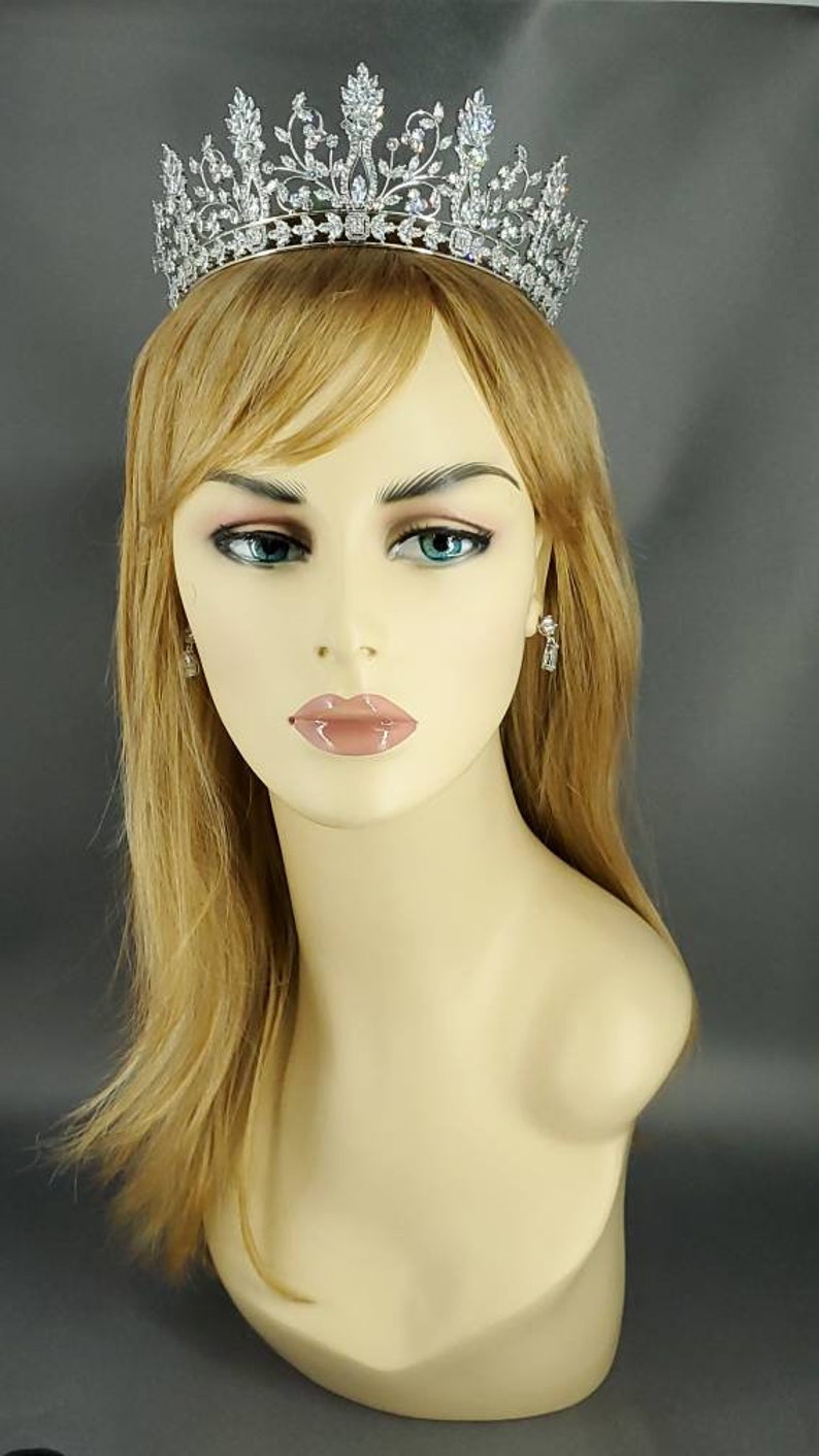 Luxurious Adelaide Full Tiara modern Fairytale Bridal Tiara / - Etsy