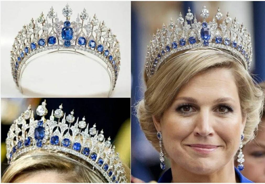 Dutch Sapphire Tiara , Queen Maxima Tiara , Royal Tiara , Something ...