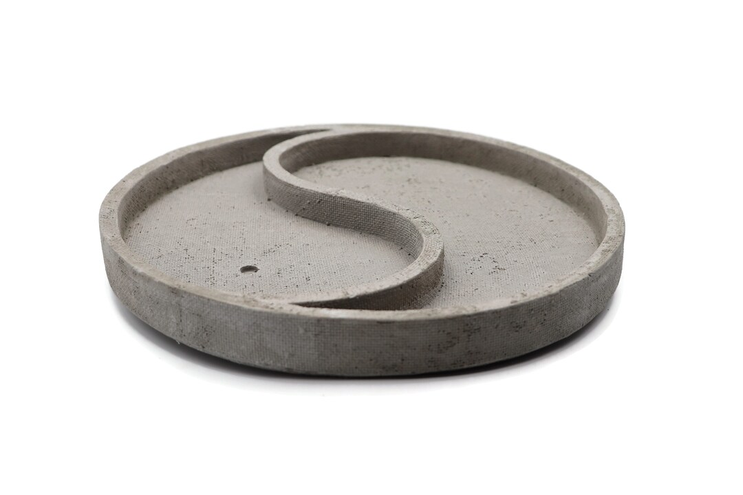 Zen Garden Yin Yang Cement Tray 10.25 X 1 - Etsy