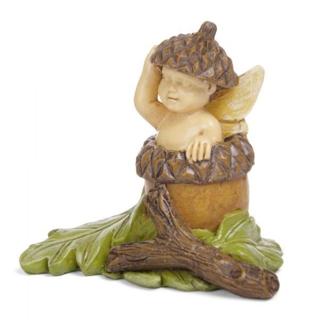 Winged Fairy Baby in Acorn - 1.75" H X 2" W at Base - Etsy