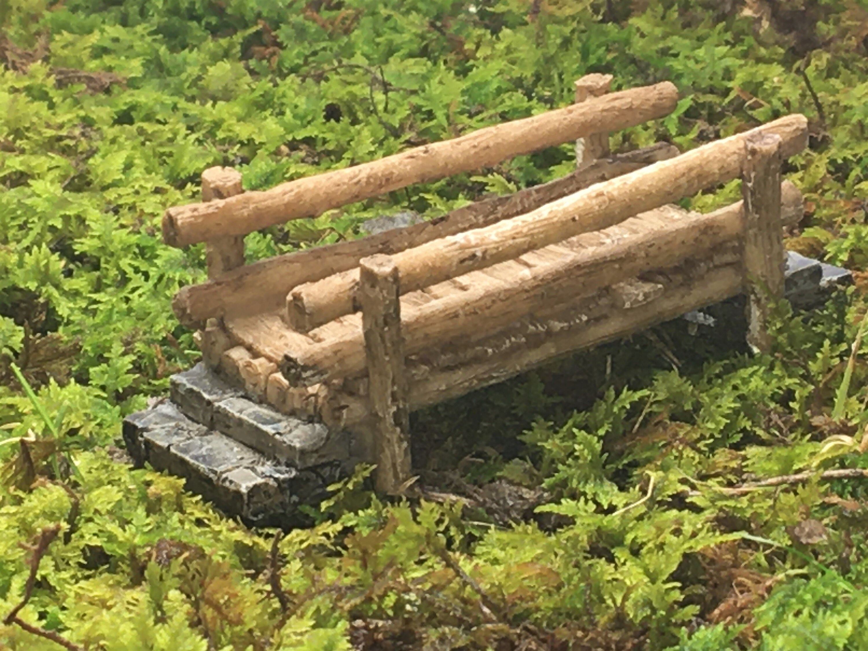 Fairy Garden Wooden Bridge Gnome Miniature Collectible - Etsy