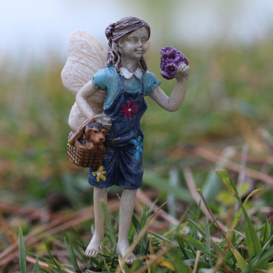 Fairy Maggie With Dog Toby - Winged Fairy - Etsy