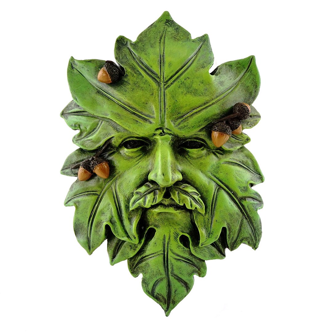 Acorn Greenman Plaque - 5" L X 3.5" W - Etsy