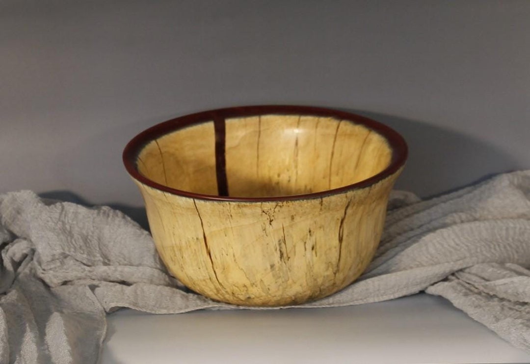 Spalted Pine and Resin Bowl - Etsy