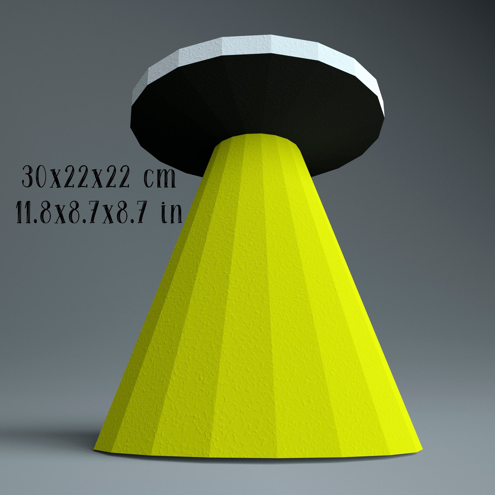 UFO DIY Papercraft 3d Sculpture. Download PDF Templates. - Etsy