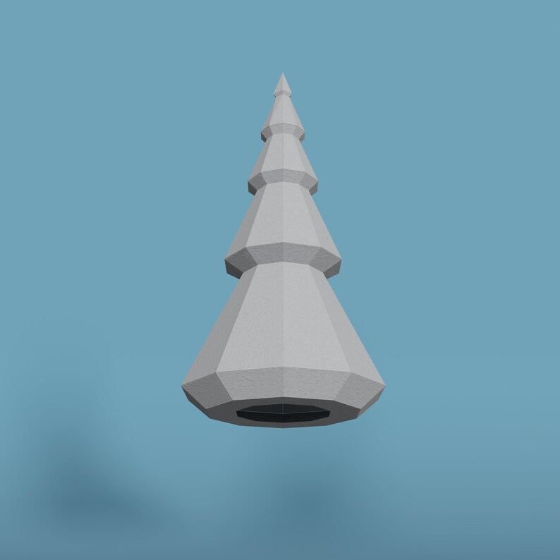 3D Papercraft Low Poly Christmas Tree DIY Paper Xmas Tree - Etsy