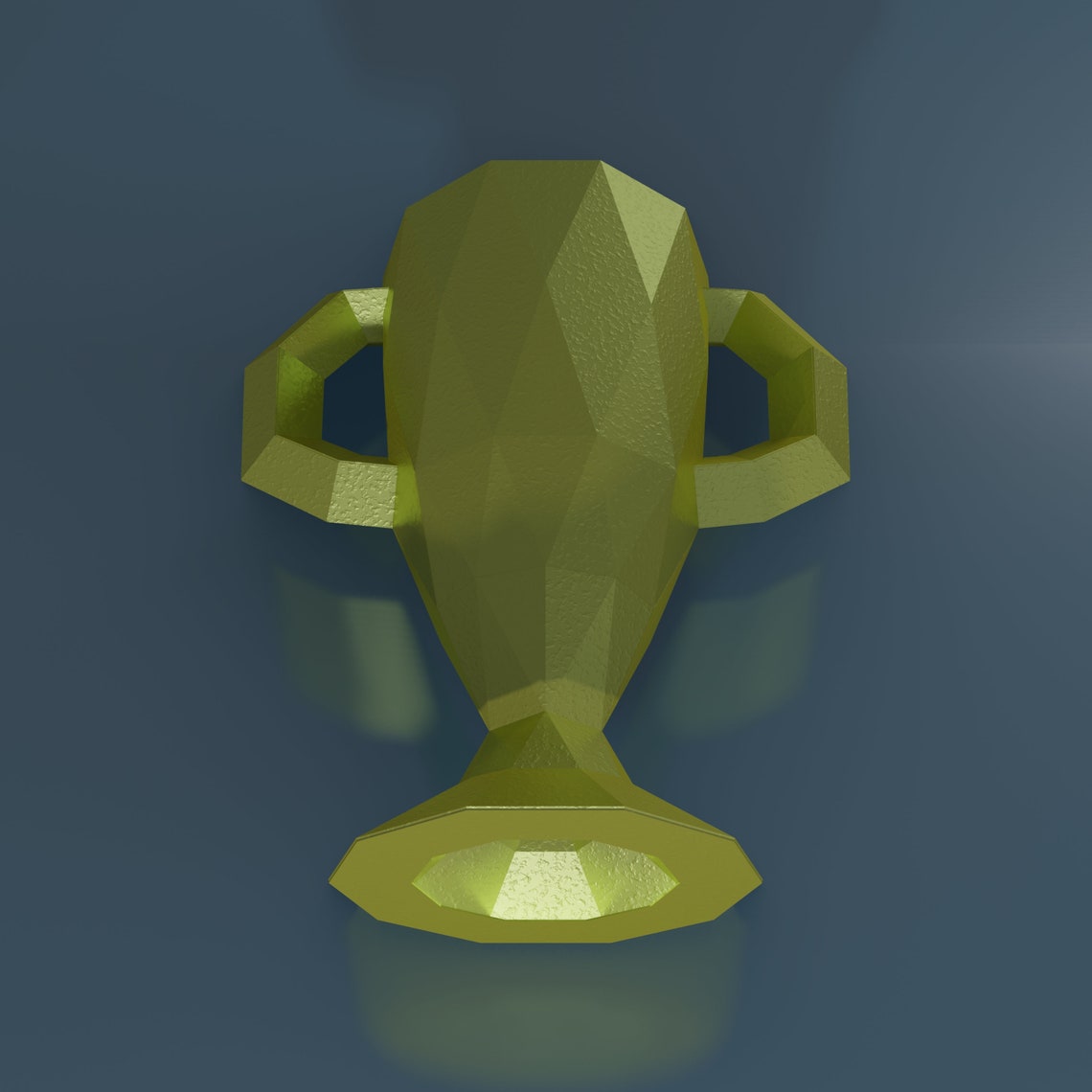 3D Papercraft Low Poly Trophy Cup DIY big paper Trophy | Etsy