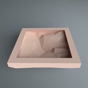 DIY Papercraft Terrain 3d Sculpture. Mountain Model. Download PDF ...