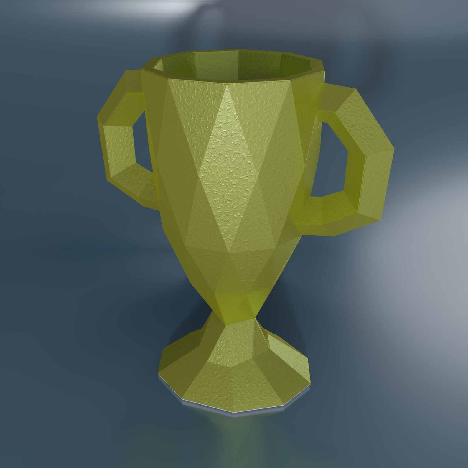 3D Papercraft Low Poly Trophy Cup DIY Big Paper Trophy | Etsy