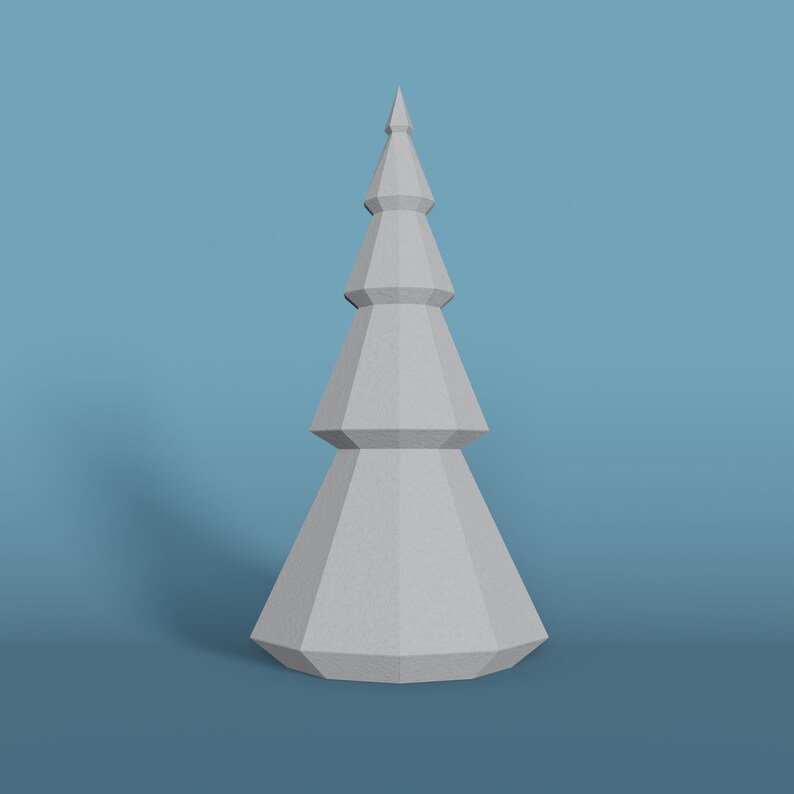 3D Papercraft Low Poly Christmas Tree DIY Paper Xmas Tree - Etsy