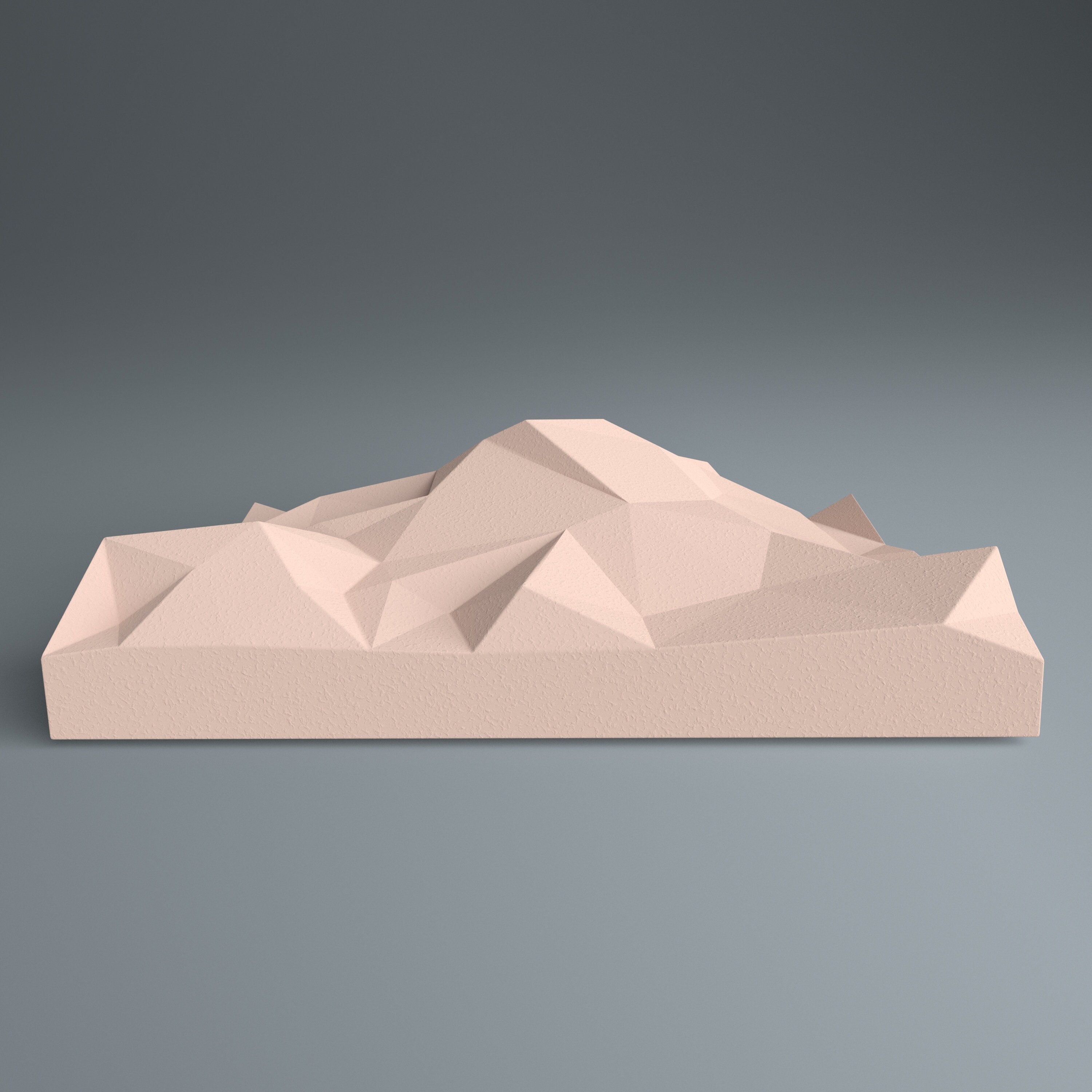 DIY Papercraft Terrain 3d Sculpture. Mountain Model. Download - Etsy