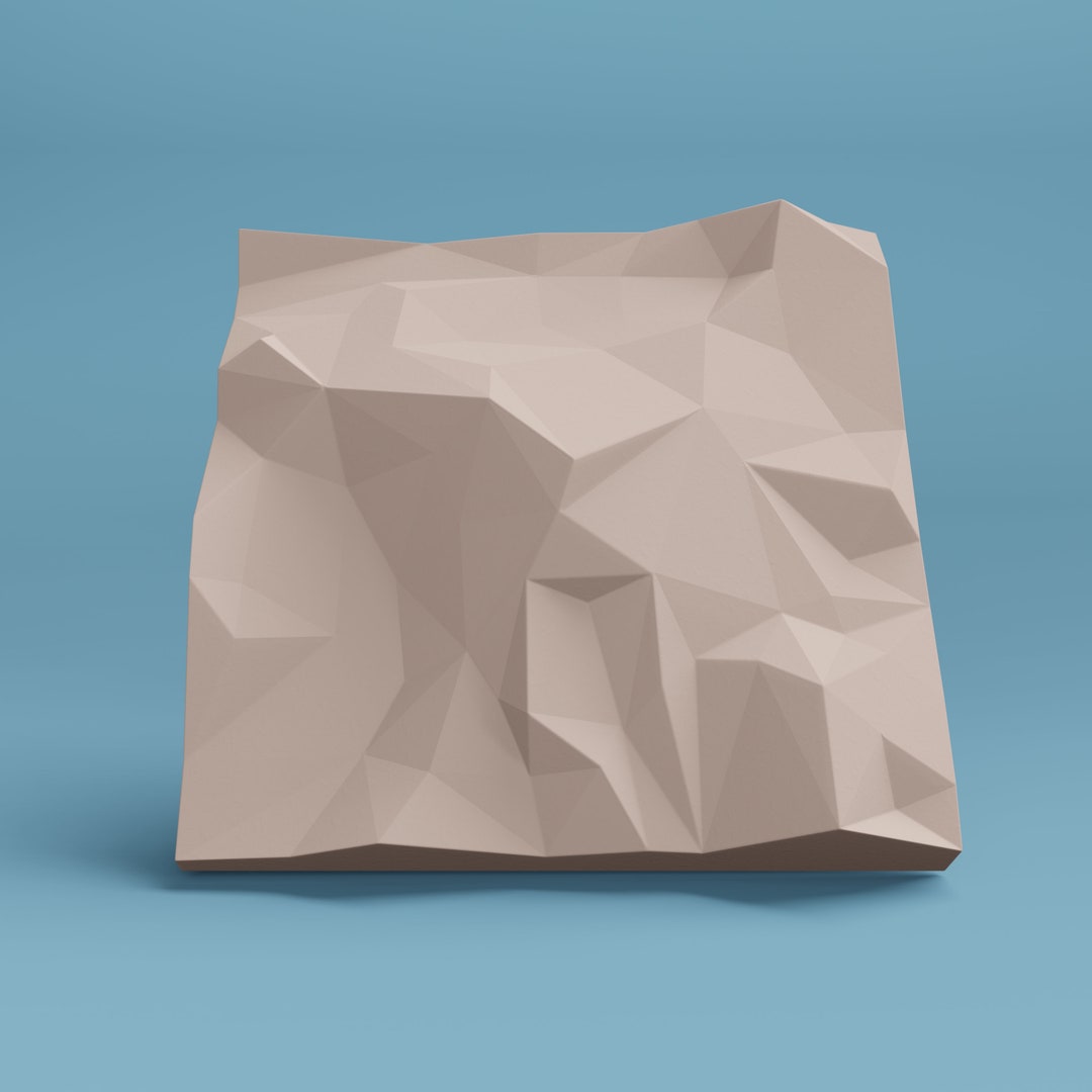 DIY Papercraft Terrain 3d Sculpture. Mountain Model. Download PDF ...