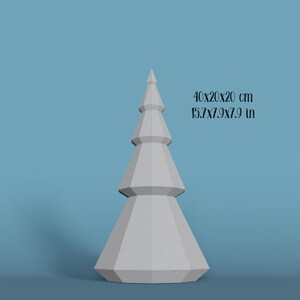 3D Papercraft Low Poly Christmas Tree DIY Paper Xmas Tree - Etsy