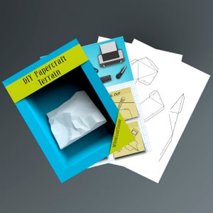 DIY Papercraft Terrain 3d Sculpture. Mountain Model. Download PDF ...