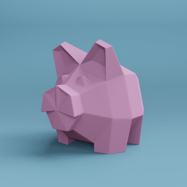 Papercraft 3d Pig - Etsy