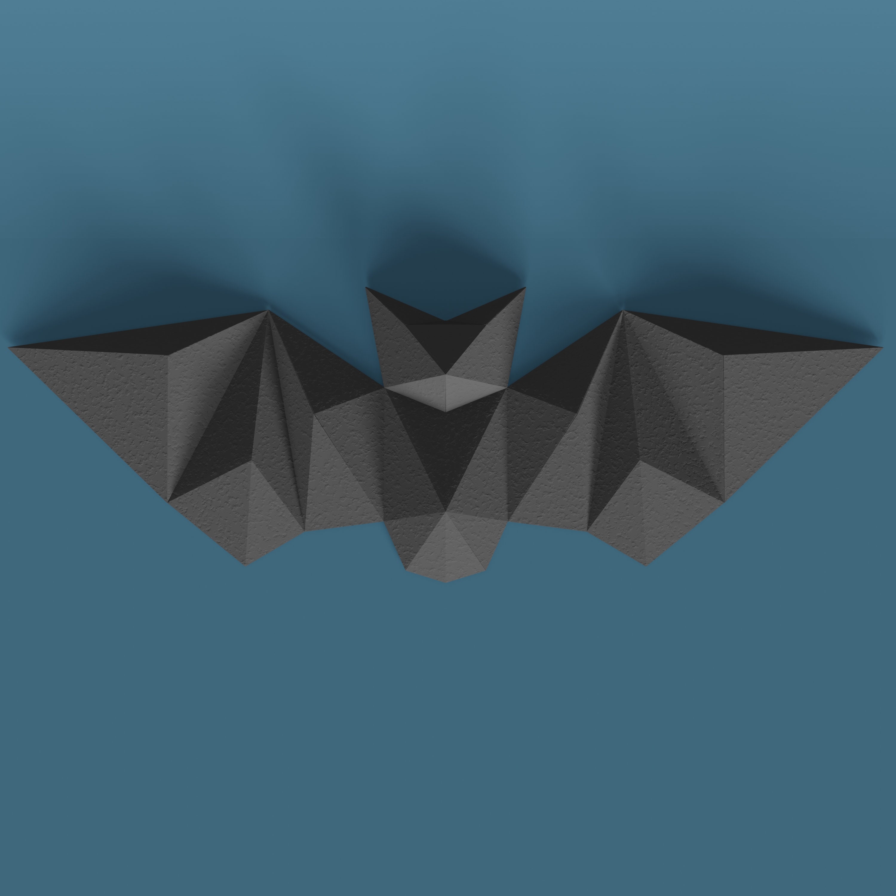 Low Poly Wall Mount Bat Figure DIY Paper Sculpture Pdf - Etsy