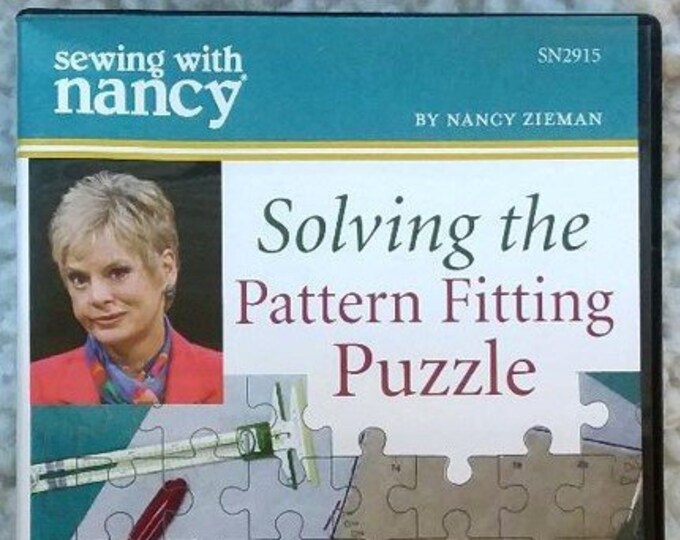 Solving the Pattern Fitting Puzzle Rare DVD Sewing With Nancy NEW No ...